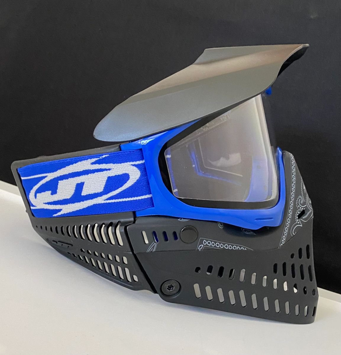 Cobalt JT Proflex Paintball Goggle Mask w/ Clear Lens - Cobalt Blue ...