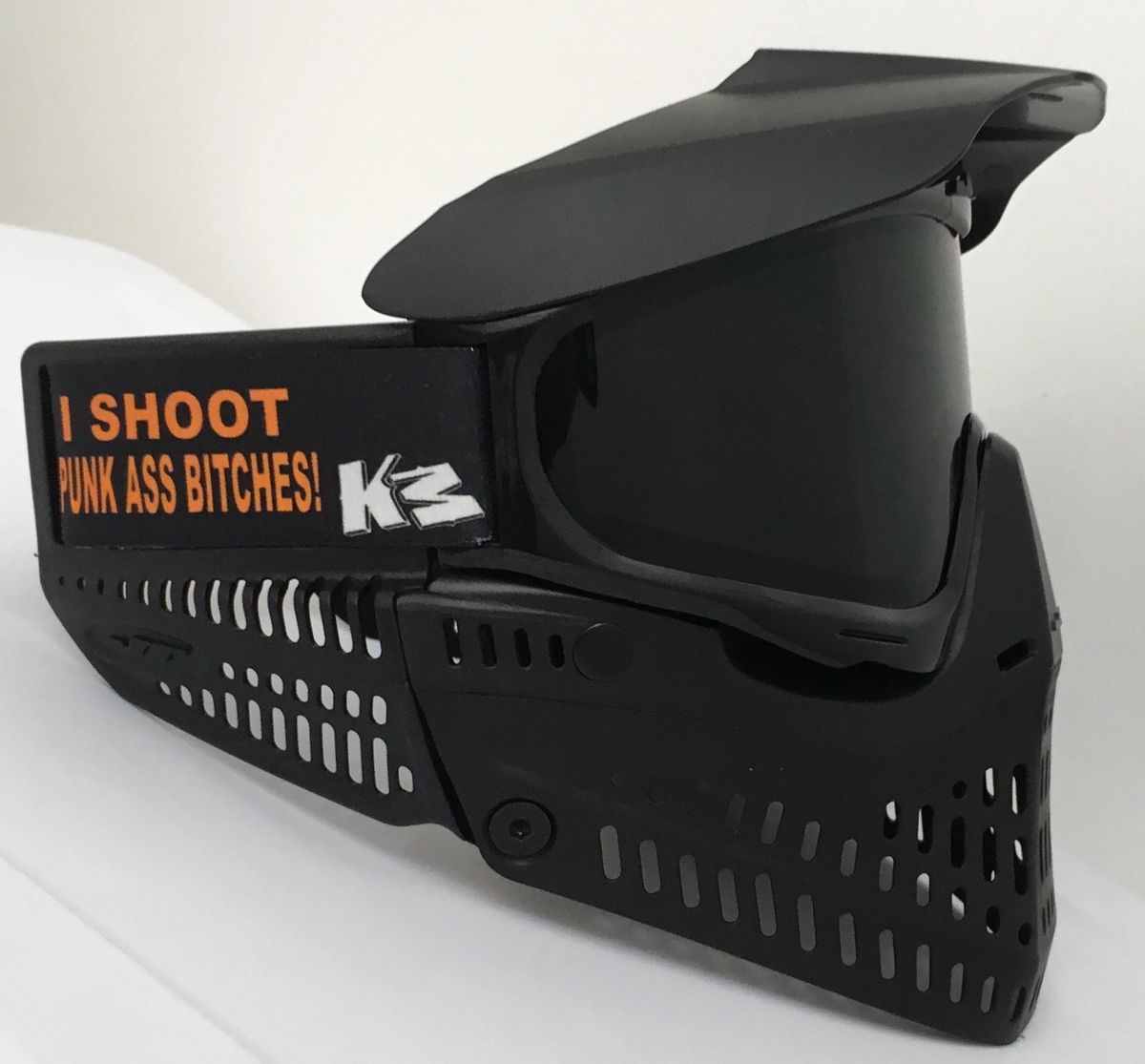 Custom JT Proflex Paintball Mask Goggle w/ Smoke Thermal Lens Orange