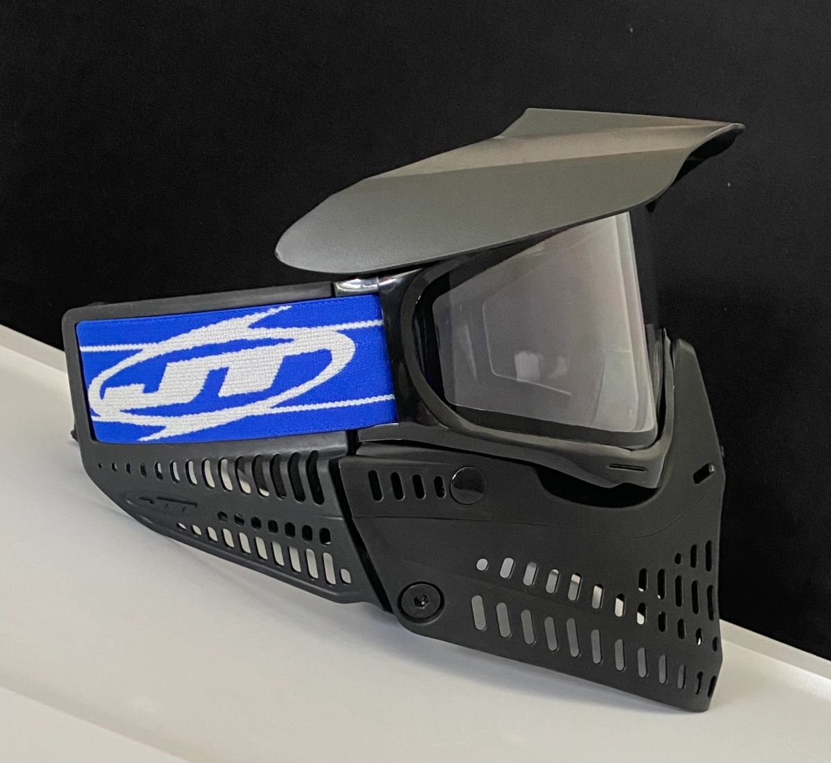 Cobalt JT Proflex Paintball Goggle Mask w/ Clear Lens - Cobalt Blue Black