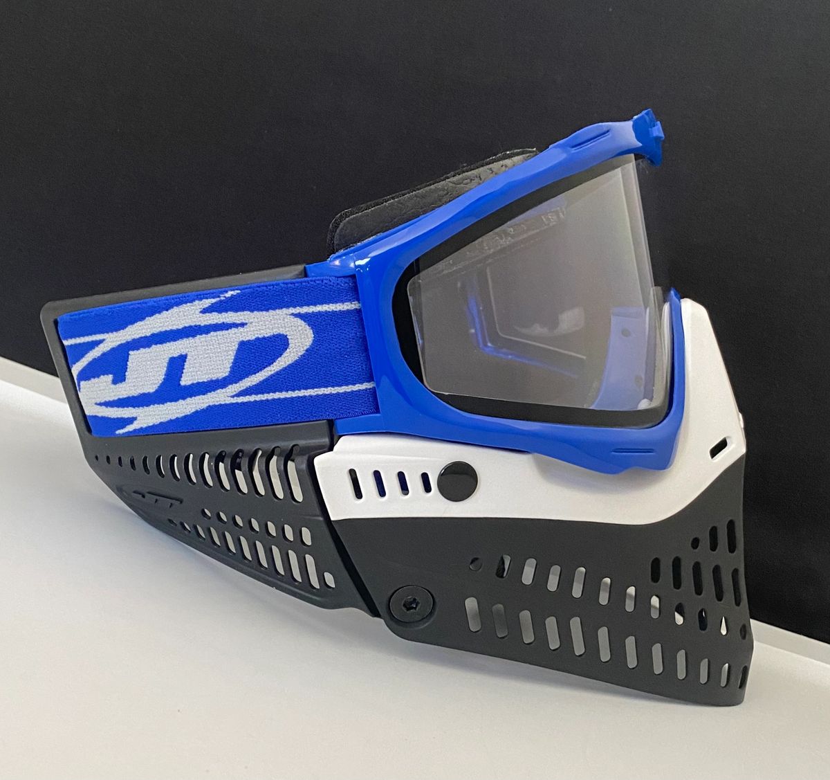 Cobalt JT Proflex Paintball Goggle Mask w/ Clear Lens - Cobalt Blue ...