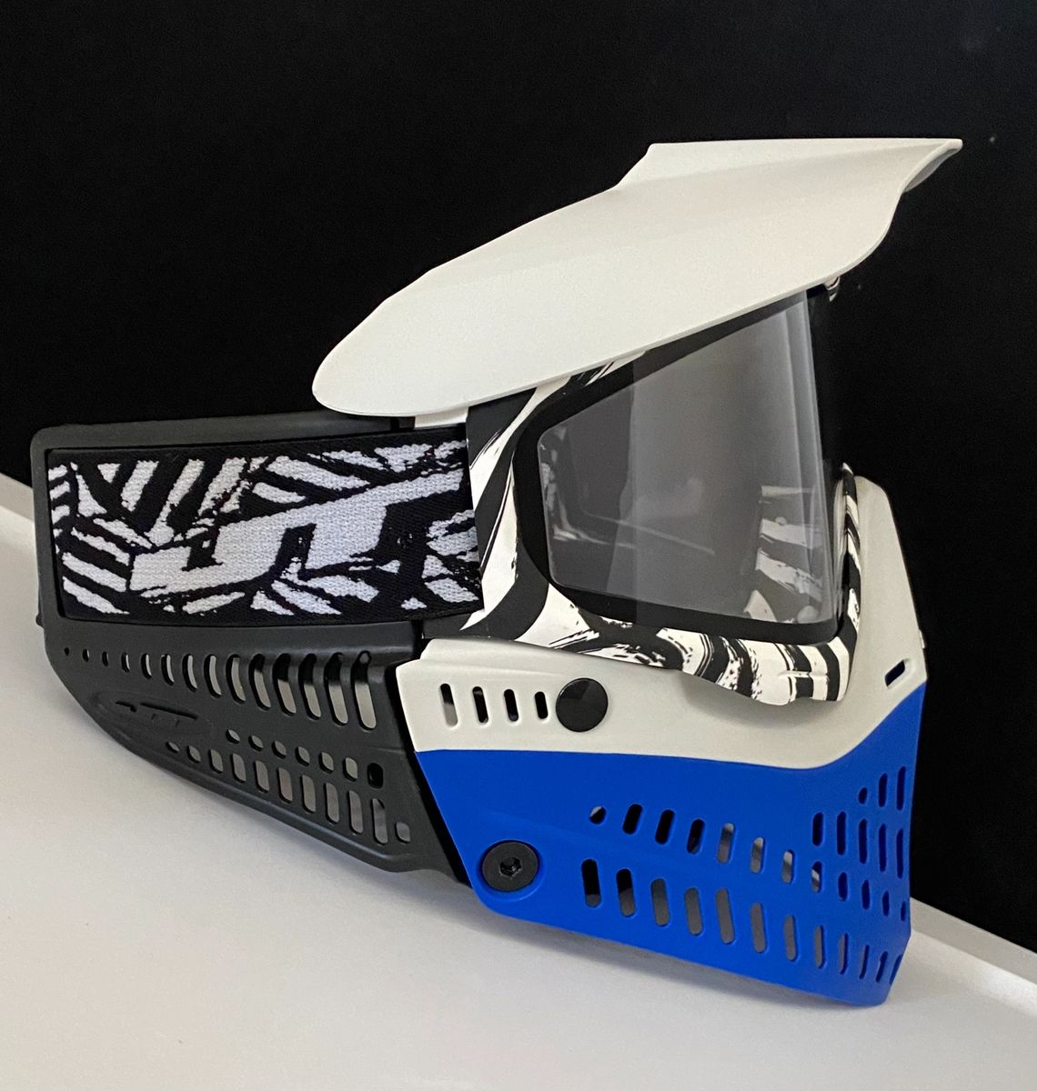 Cobalt Zebra JT Proflex Paintball Goggle Mask w/ Clear Lens - Cobalt ...