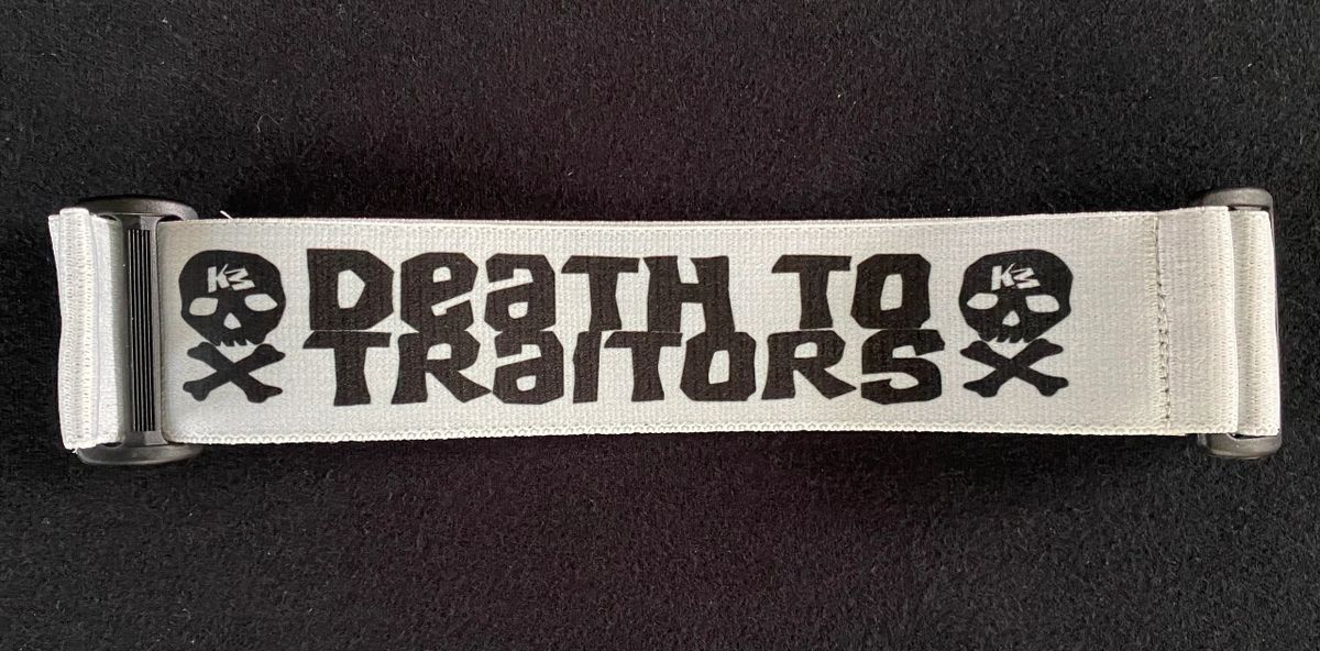 Limited Edition KM Death To Traitors White Black Strap