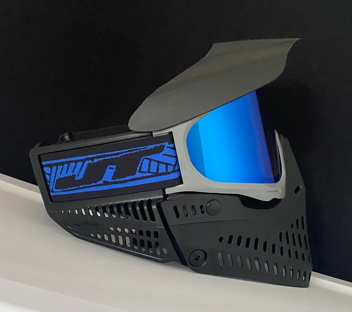 JT Proflex Paintball Mask Goggle w/ Sky Prism Thermal Lens - Gray Blue ...