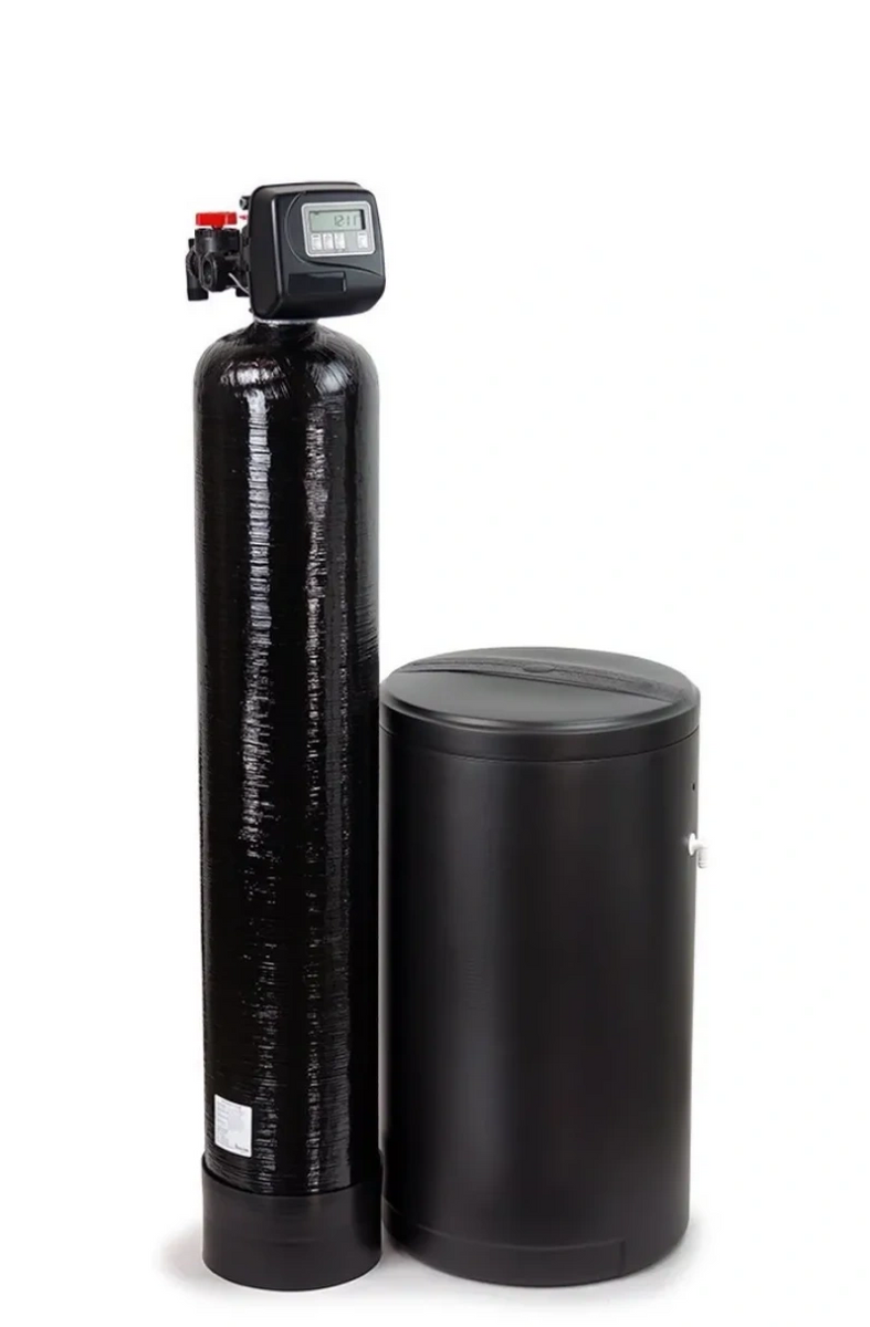 64k Grain Water Softener System with 1" Meter Control Valve & Rectangle ...