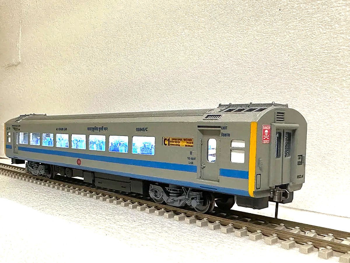 LHB Chair Car Silver Shatabdi Livery