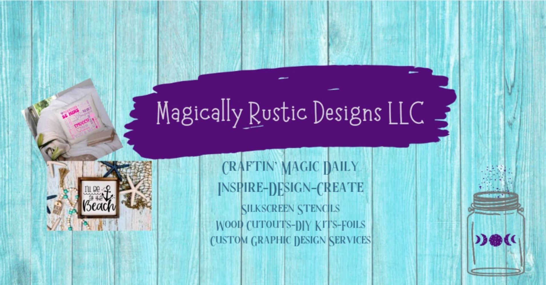 Magically Rustic Designs LLC - DIY US Made Silkscreen Stencils, Reusable Silkscreen Stencils