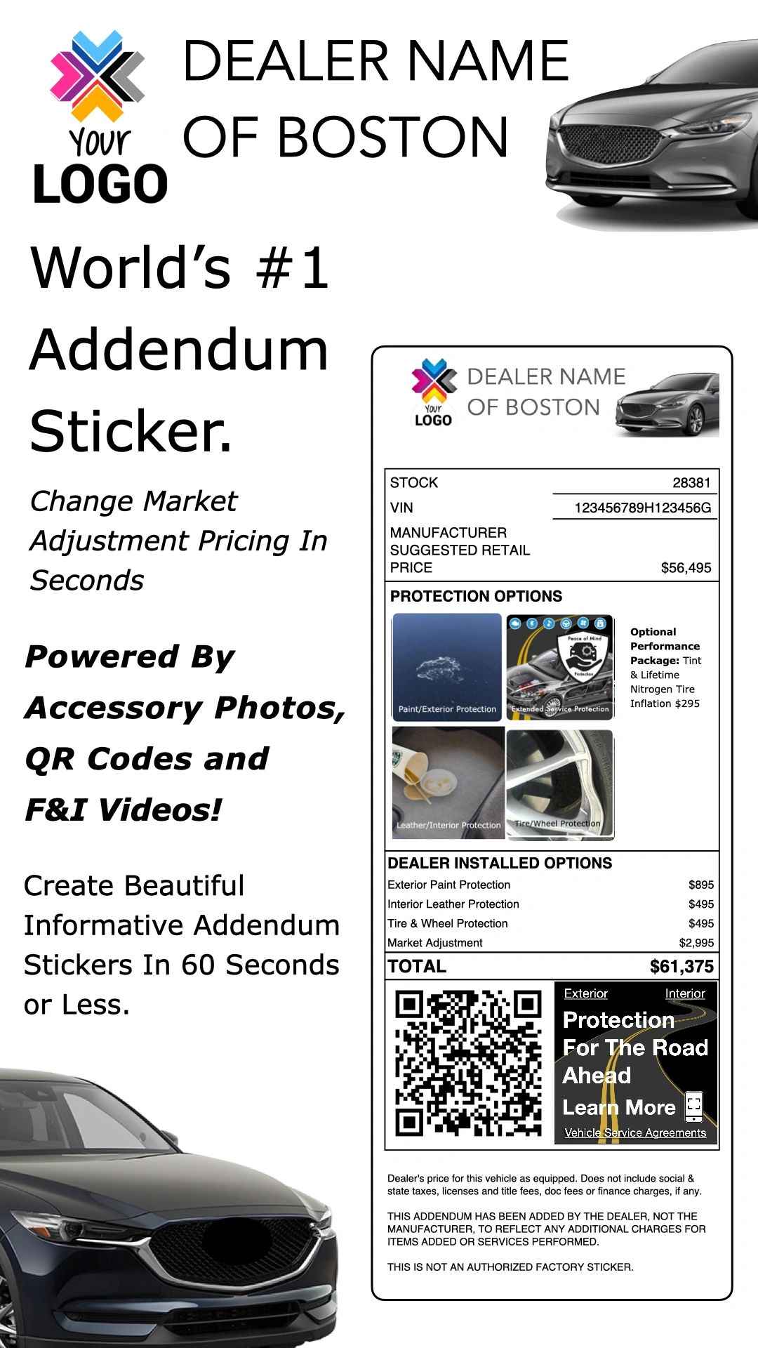 Addendum Stickers