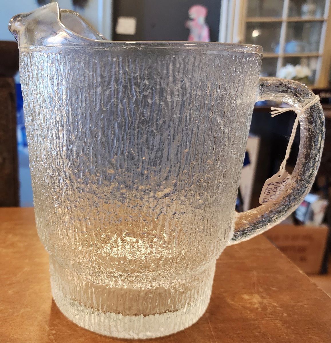 Frosted Sereno Glass Pitcher