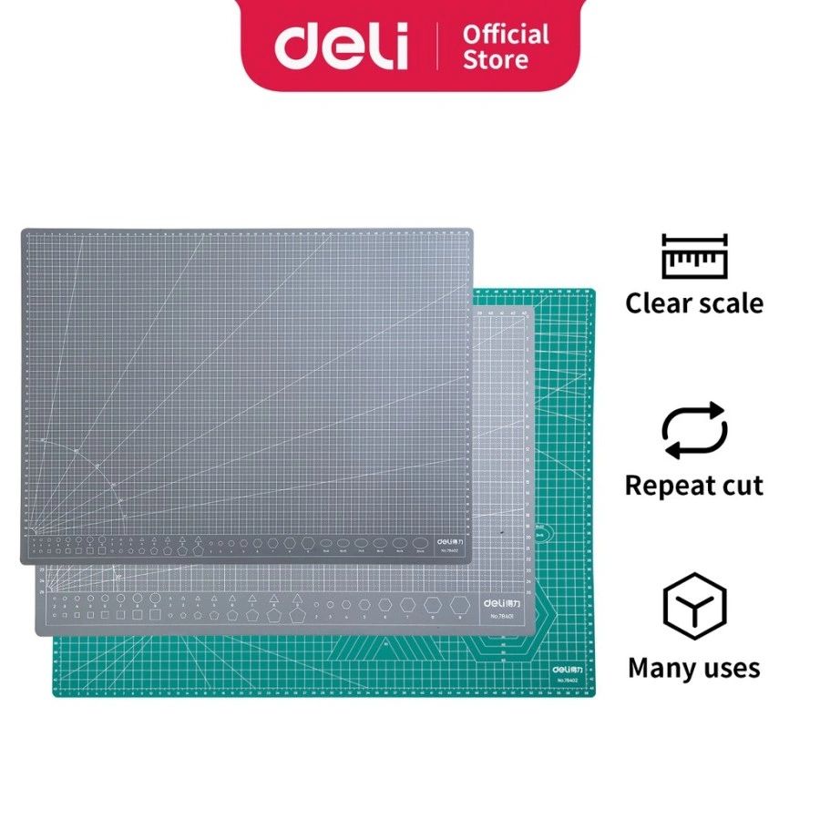 78400 - Deli Cutting Mat A4 Hijau