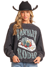 Rock & Roll Rambler Rodeo Textured Sweater