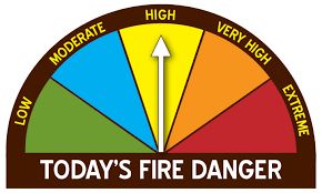 Fire Danger Increases to High