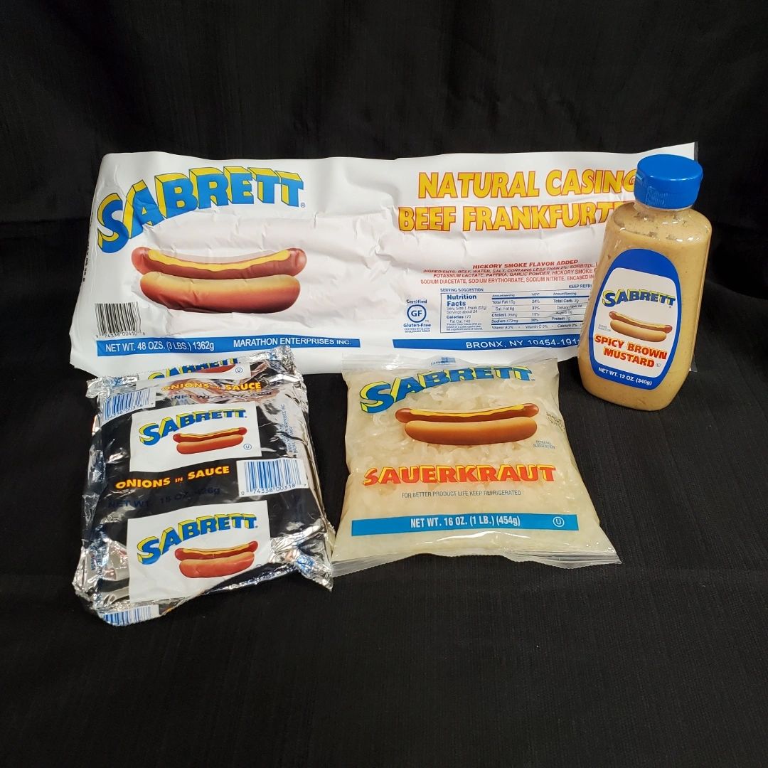 Circle Line Package 3 lbs Sabrett Natural Casing Frankfurters, Sabrett ...