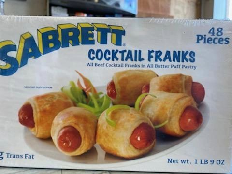 Sabrett Cocktail Franks- 48 Pieces - (1) 12 oz Sabrett Mustard