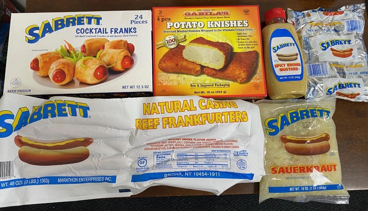 The Big Game Playoff's Package 3lbs Natural Casing Sabrett Hot Dogs ...