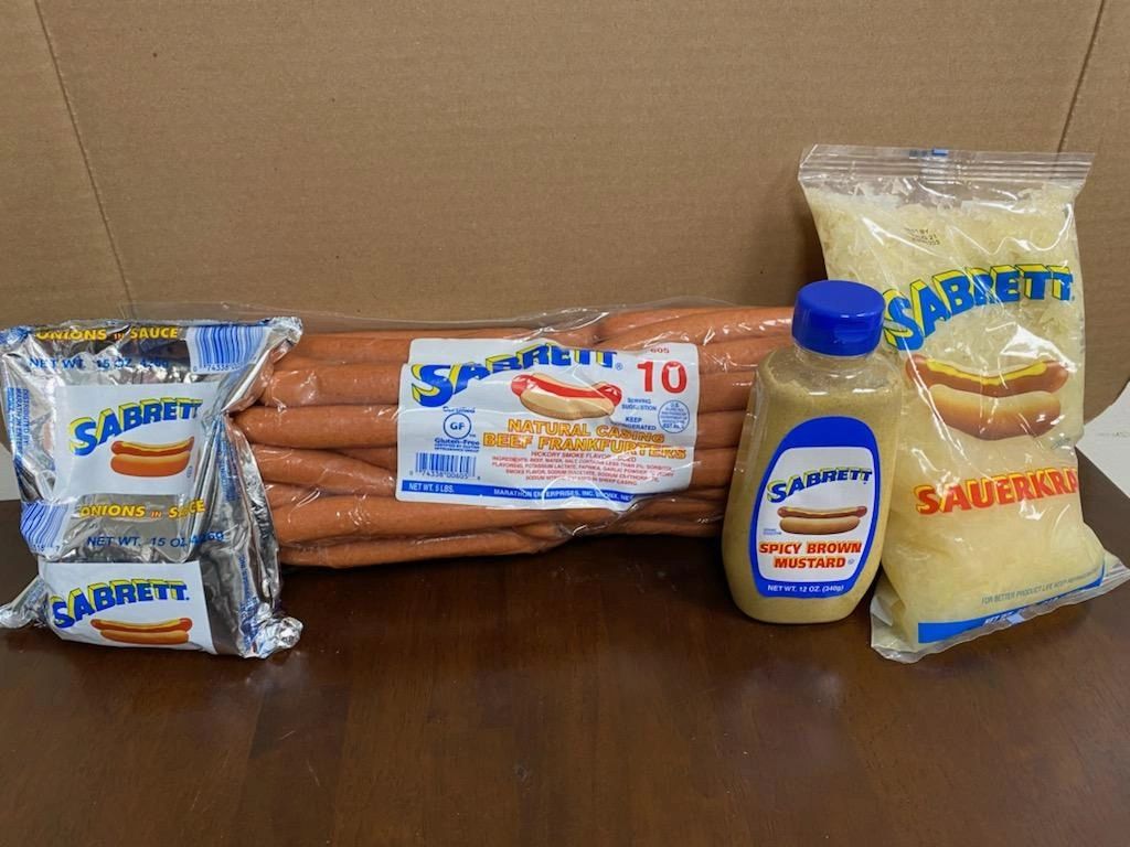 Liberty Package 5 lbs. Sabrett Natural Casing Frankfurters 1 bottle ...