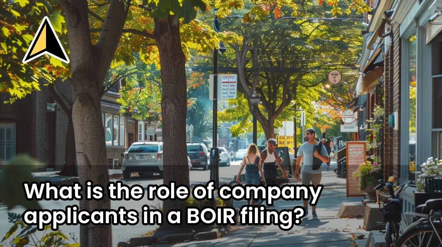 What is the role of company applicants in a BOIR filing?