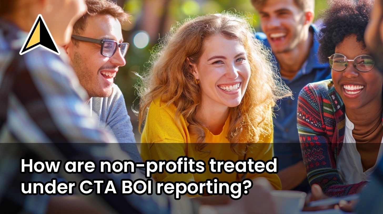 How are non-profits treated under CTA BOI reporting?