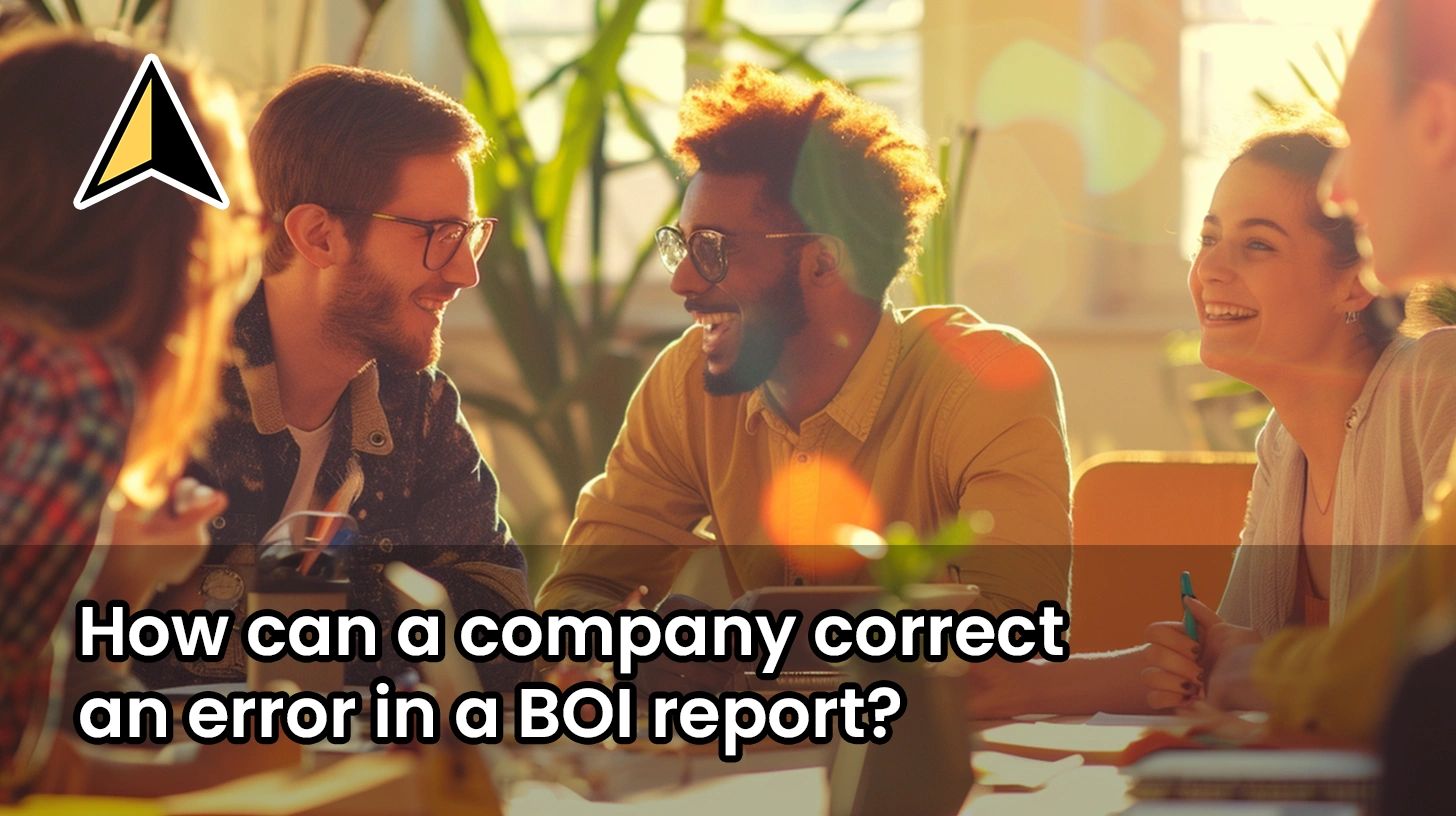 How can a company correct an error in a BOI report?