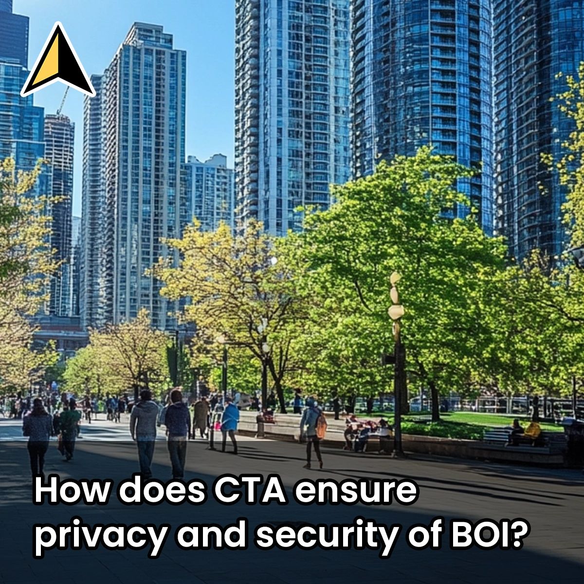 How does CTA ensure privacy and security of BOI?