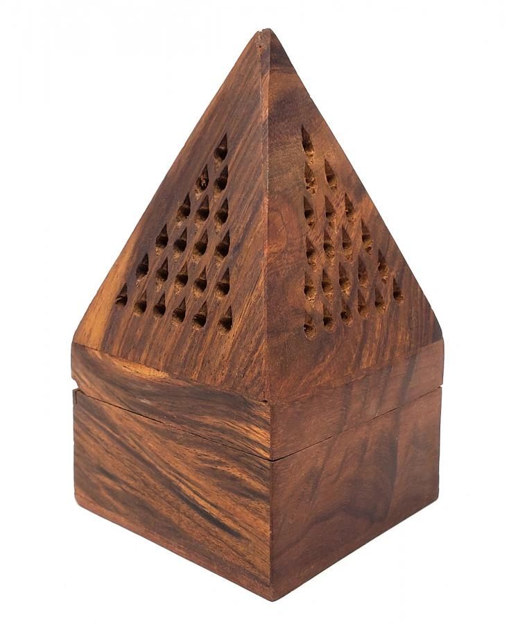 Wooden Temple Cone/Charcoal Burner