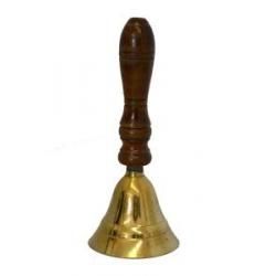 Brass Bell Wood Handle