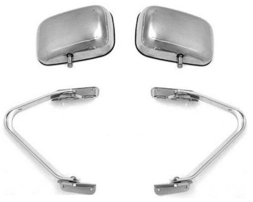 Ford F100 F150 F250 F350 Bronco 1981 - 1992 Exterior Chrome Mirror Set