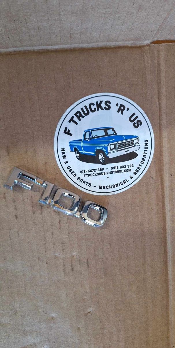 Ford F100 Bronco Badge 1980-1982 Only Metal Badge