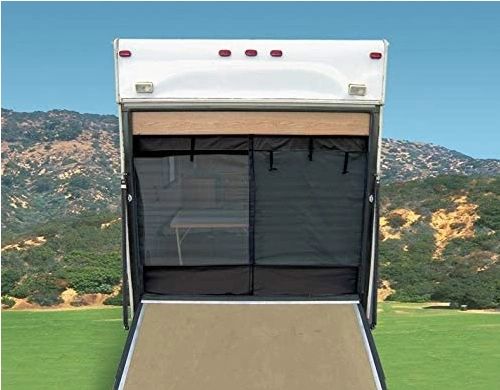 REAR RAMP ADD A WALL - BLACK XL Fits Openings (78 inch - 98 inch H x 93 ...