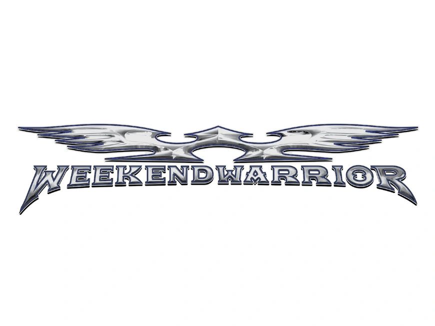 WEEKEND WARRIOR LOGO BLACK/BLUE