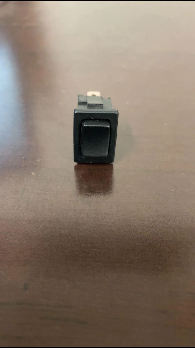 Mini 3-Pin ON/OFF Black Rocker Switch