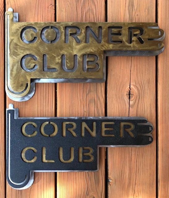 Corner Club Sign