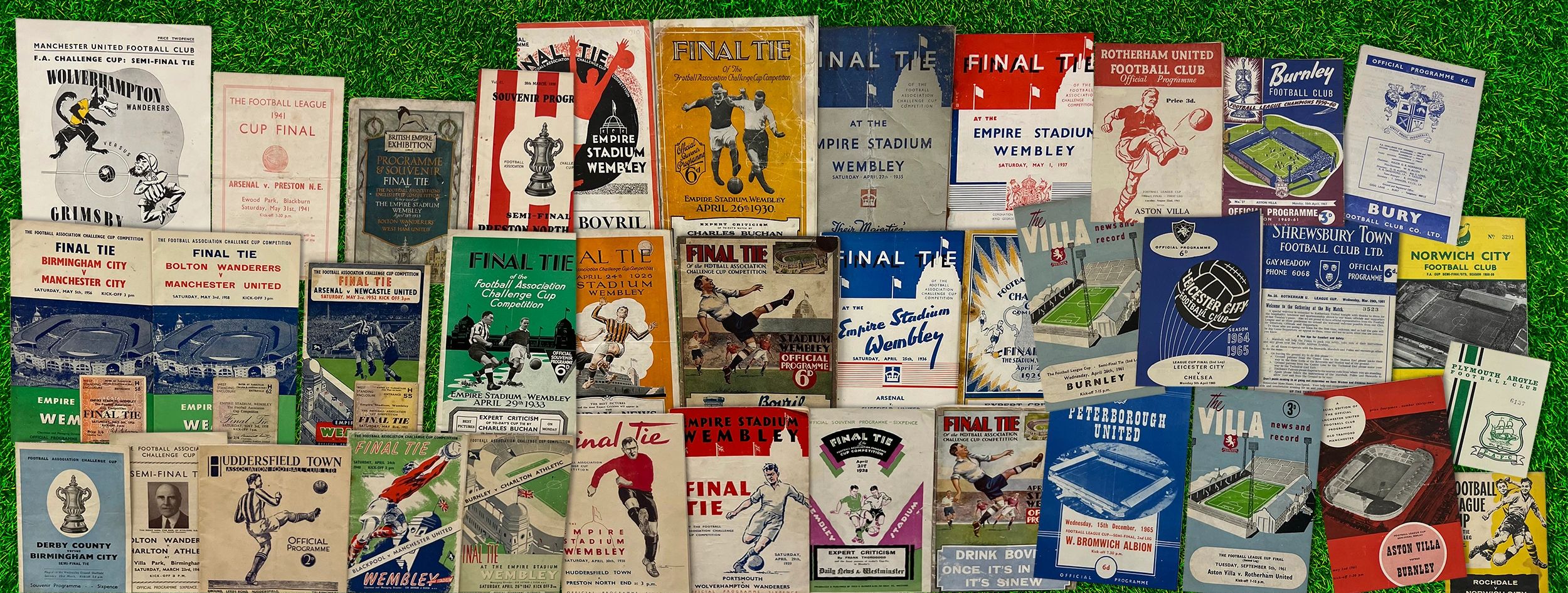 RARE, ANTIQUE AND VINTAGE FOOTBALL PROGRAMMES