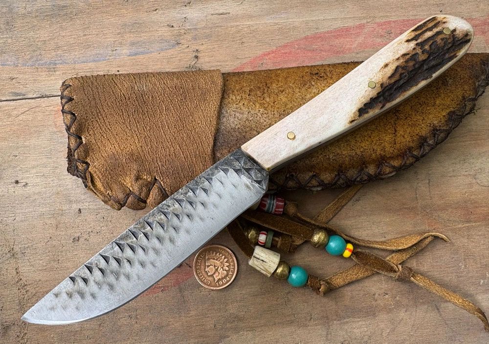 Frontier Traditional Hunting - Antiqued Stag - Rawhide & Moose - Trade ...