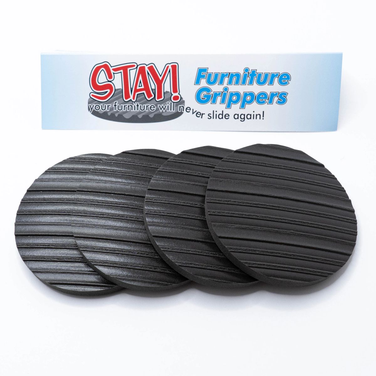 4- Inch Round STAY! Furniture Grippers
