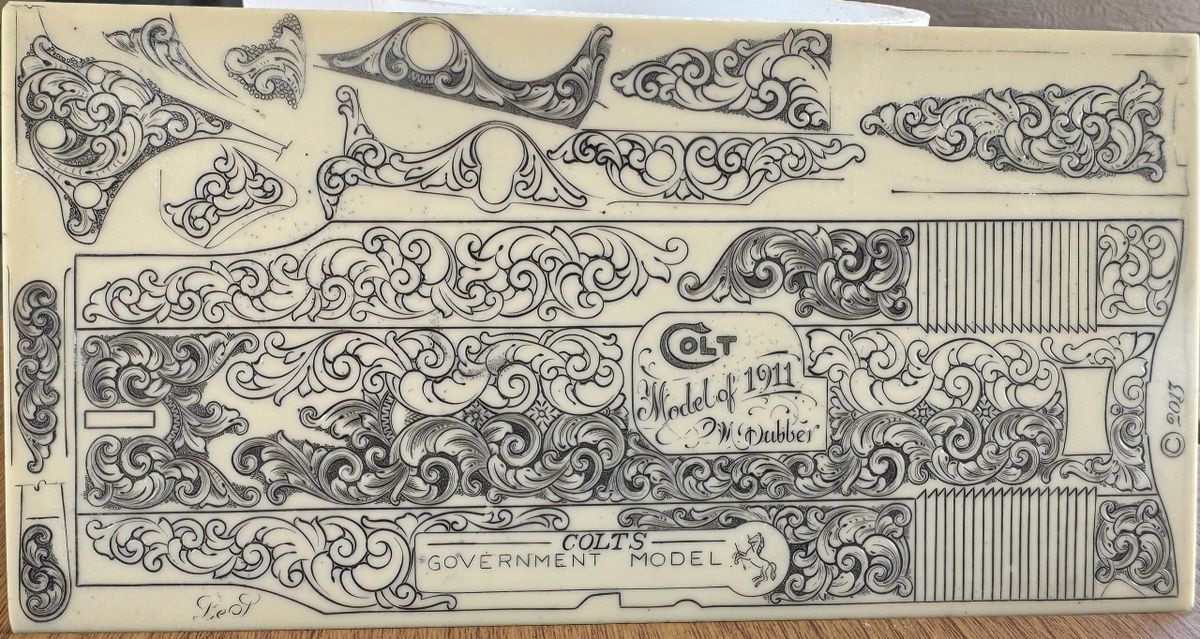Colt Model 1911 Engraving casting