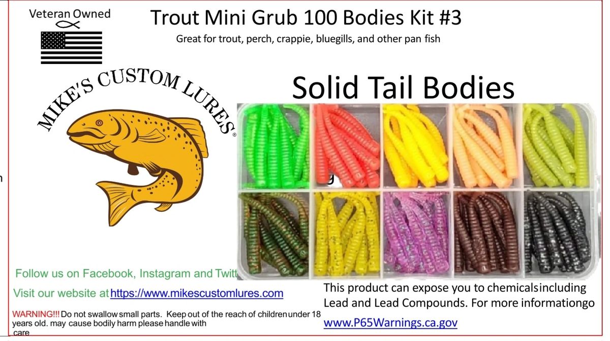Trout Mini Grubs Kit #3