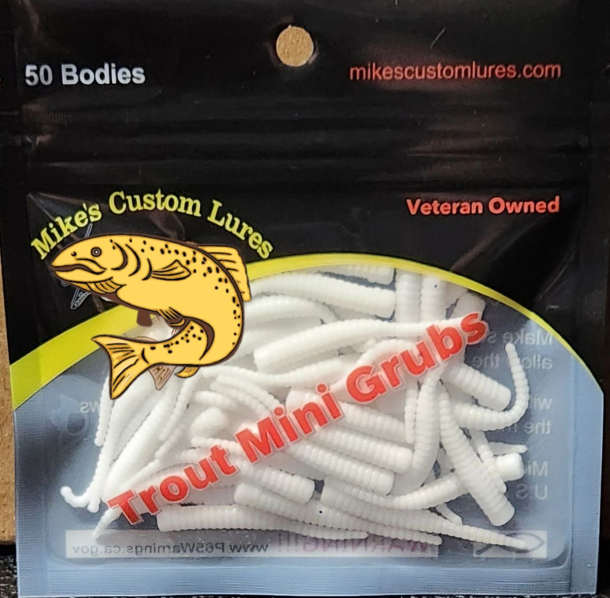 Trout Mini Grub 50ct packs 1 - 10