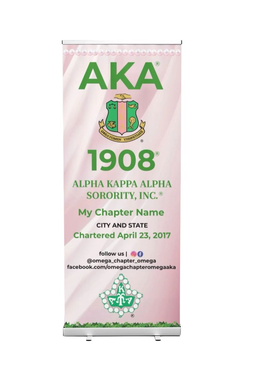 Alpha Kappa Alpha® Retractable Banner with Ivy®