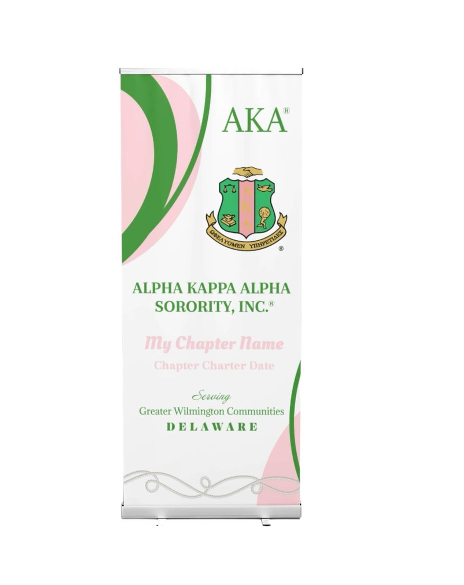 AKA® Pretty Retractable Banner