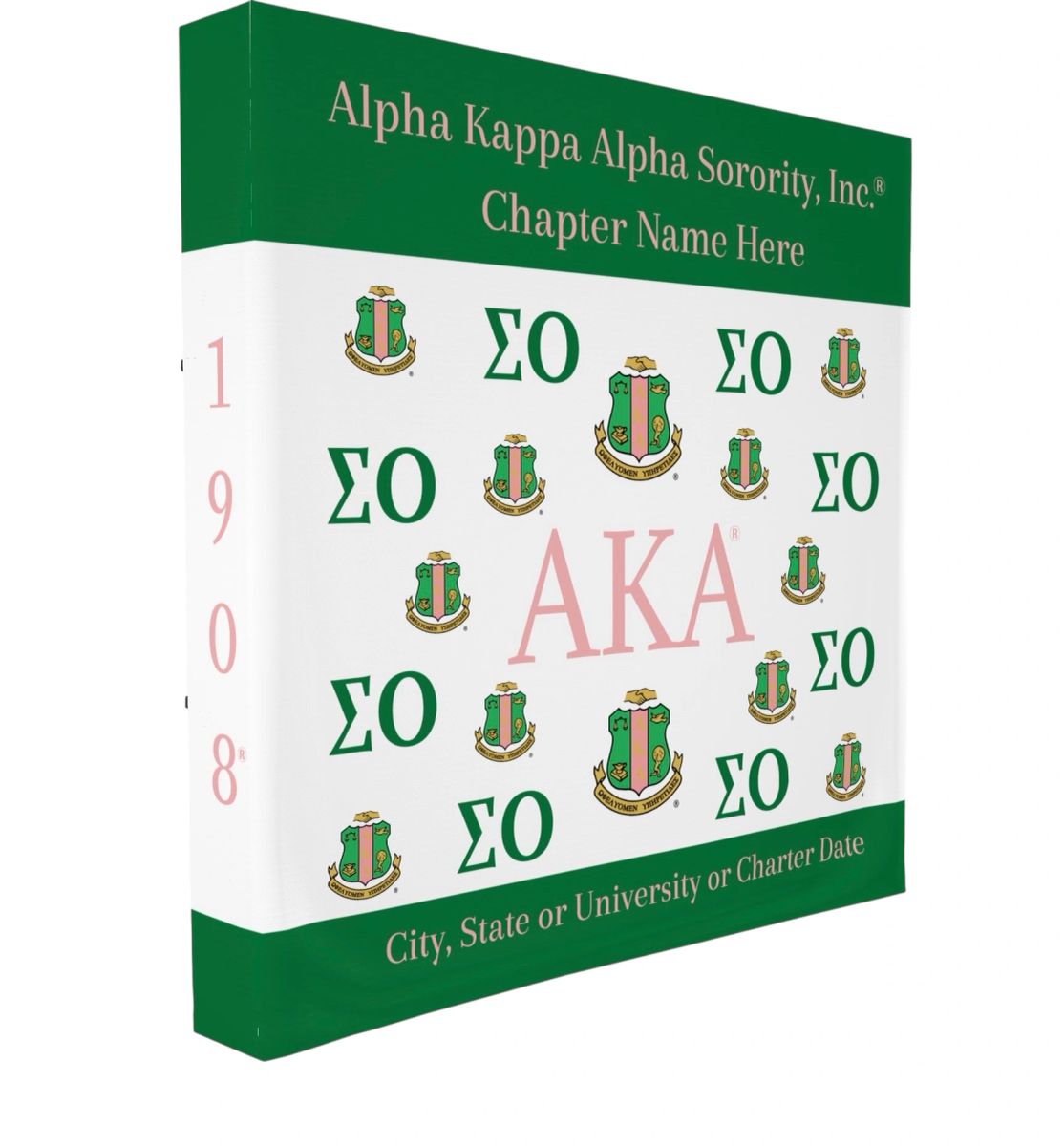 Alpha Kappa Alpha Pop Up Display with Side Panels