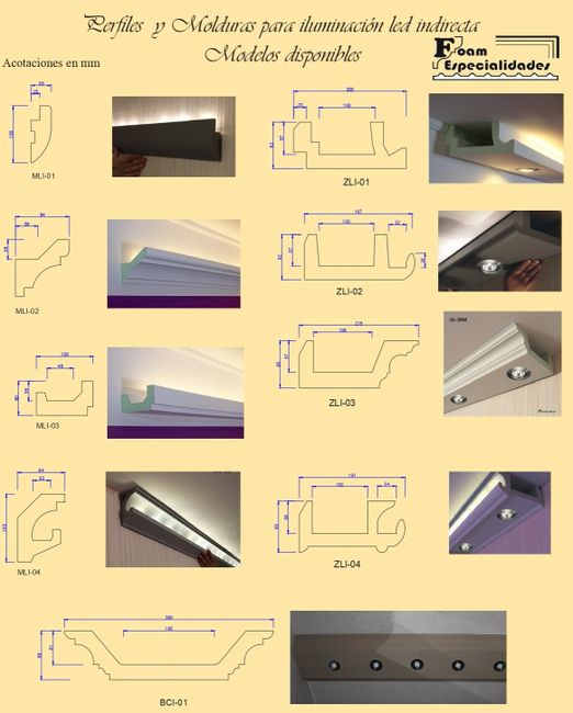 Molduras - Foam Especialidades | Foam Especialidades