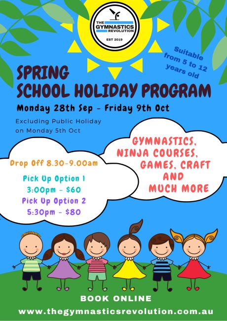 School Holiday Programs | The Gymnastics Revolution