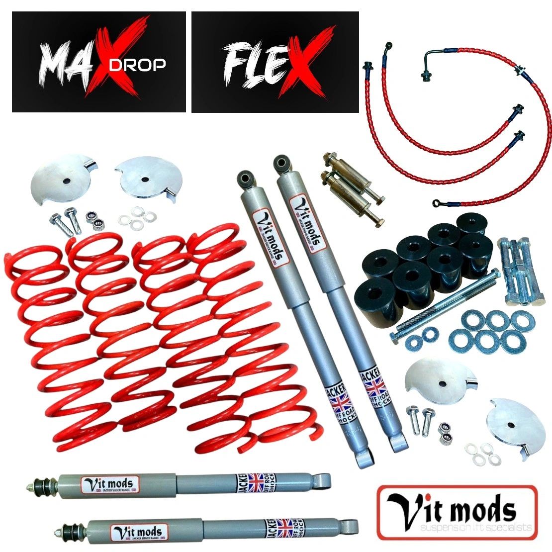 5" / 125mm Extended MAX DROP FLEX Lift Kit