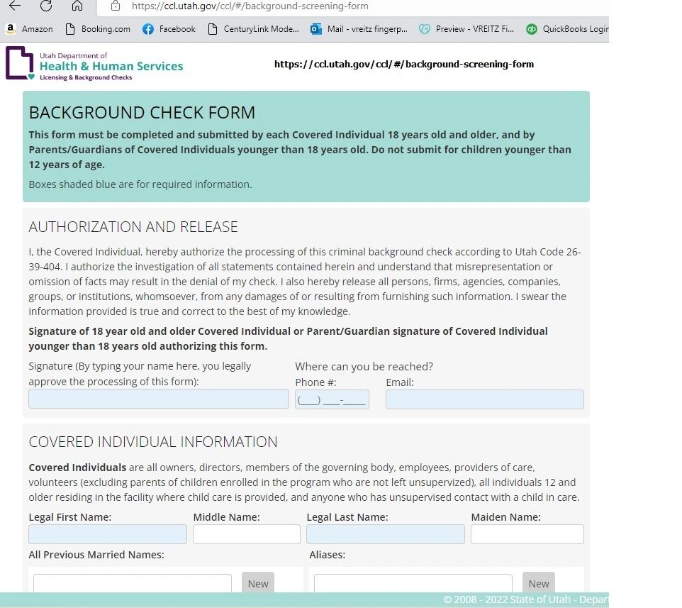 How to get the Livescan Authorization from Childcare License?