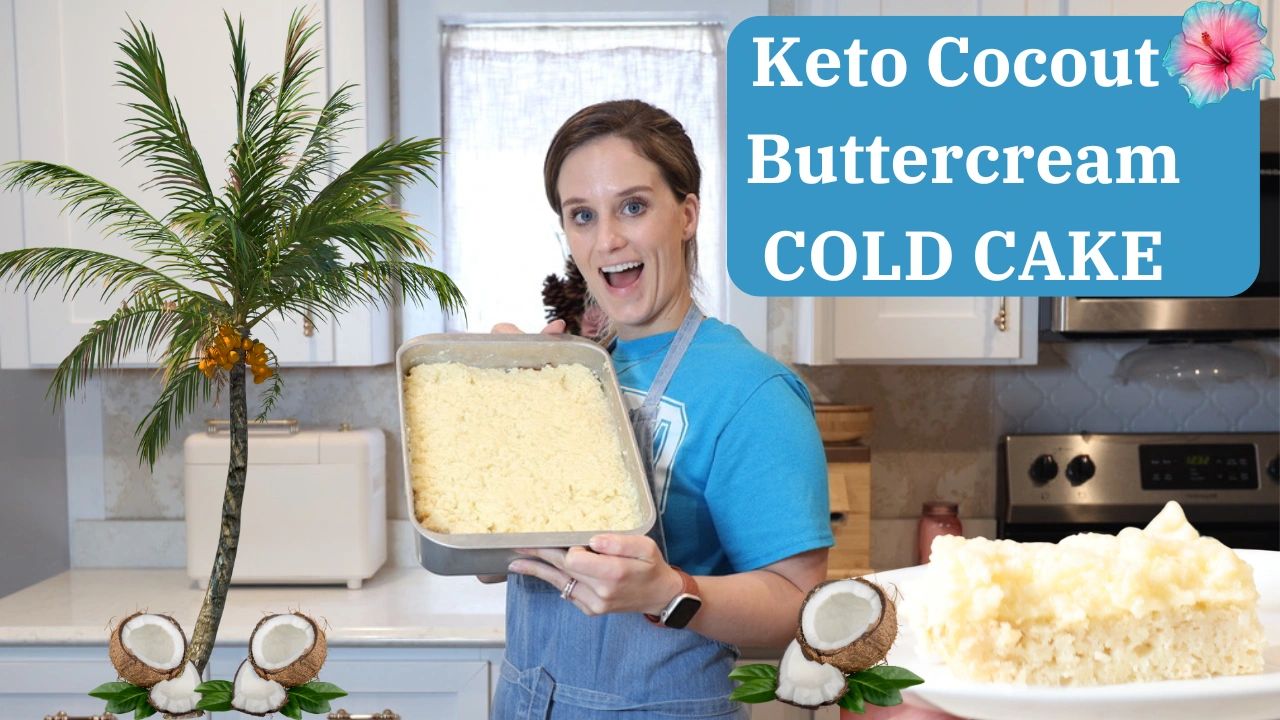 Keto Coconut Buttercream Icebox Cake!