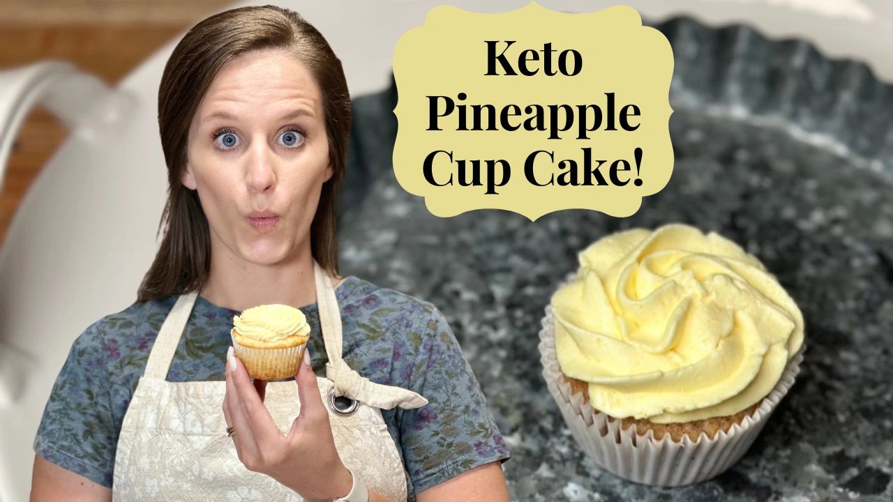 Keto Pineapple Cupcakes!