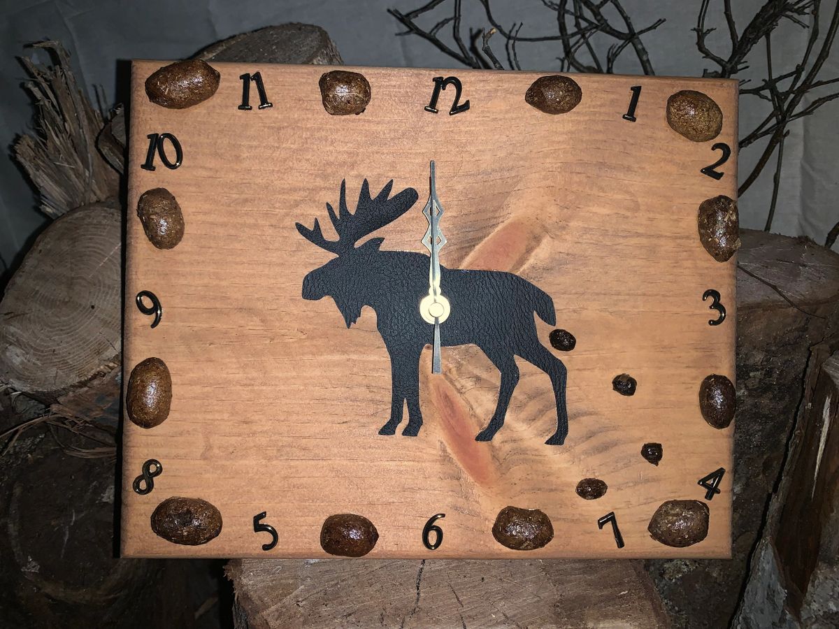 Moose Poo Poo Clock