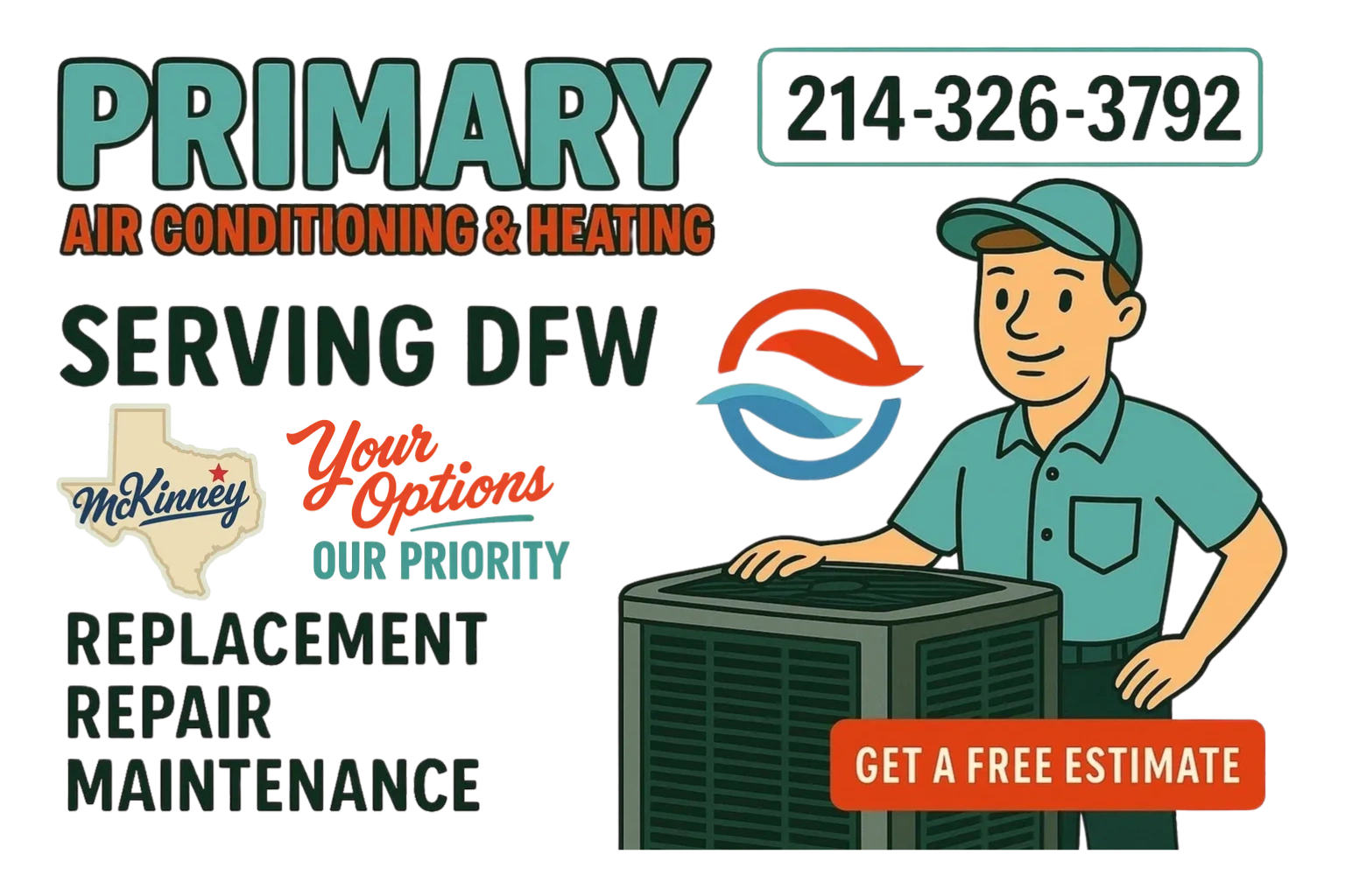 Primary Air Conditioning & Heating | HVAC