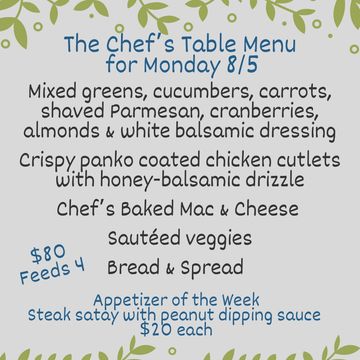 The Chefs Table Long Island