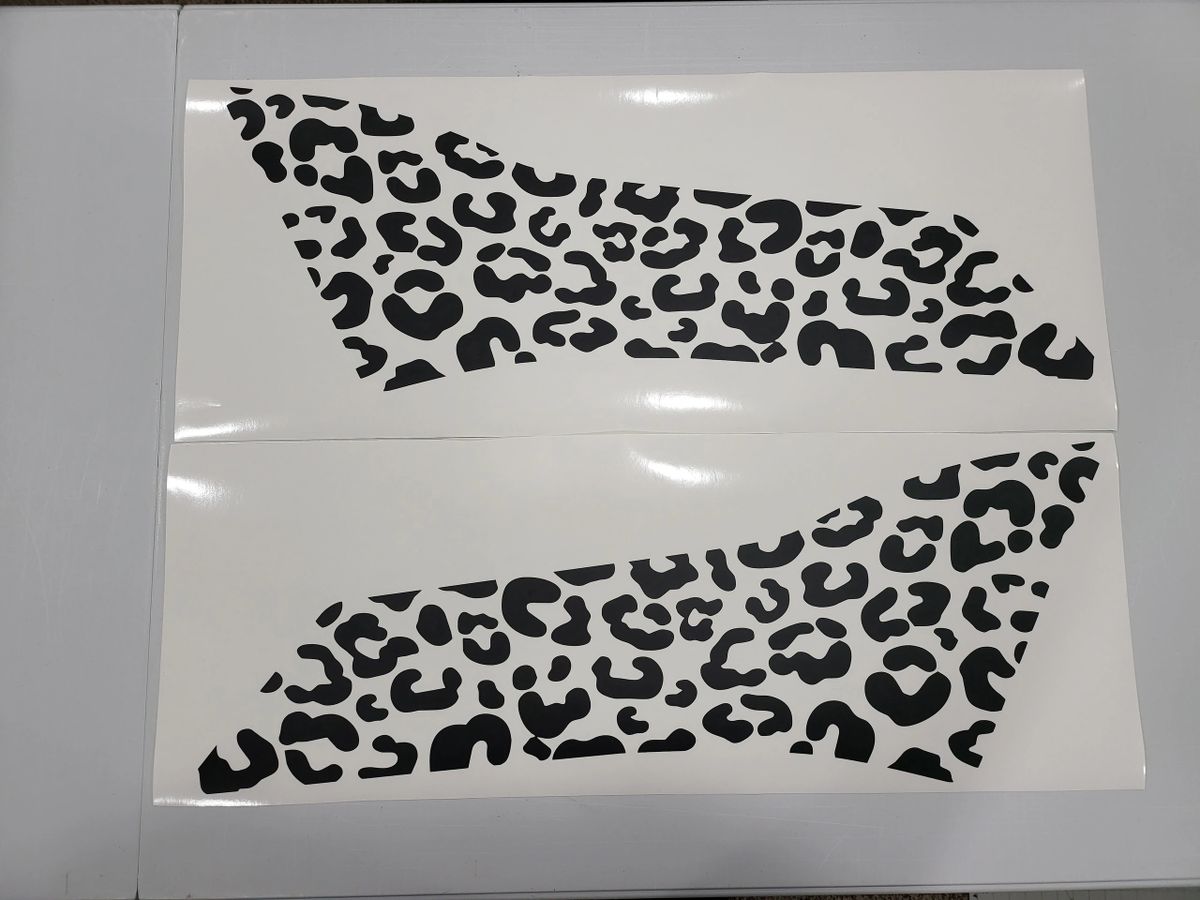 Leopard Cheetah Print Decals for 2018-2022 GMC Terrain Rear Side Windows
